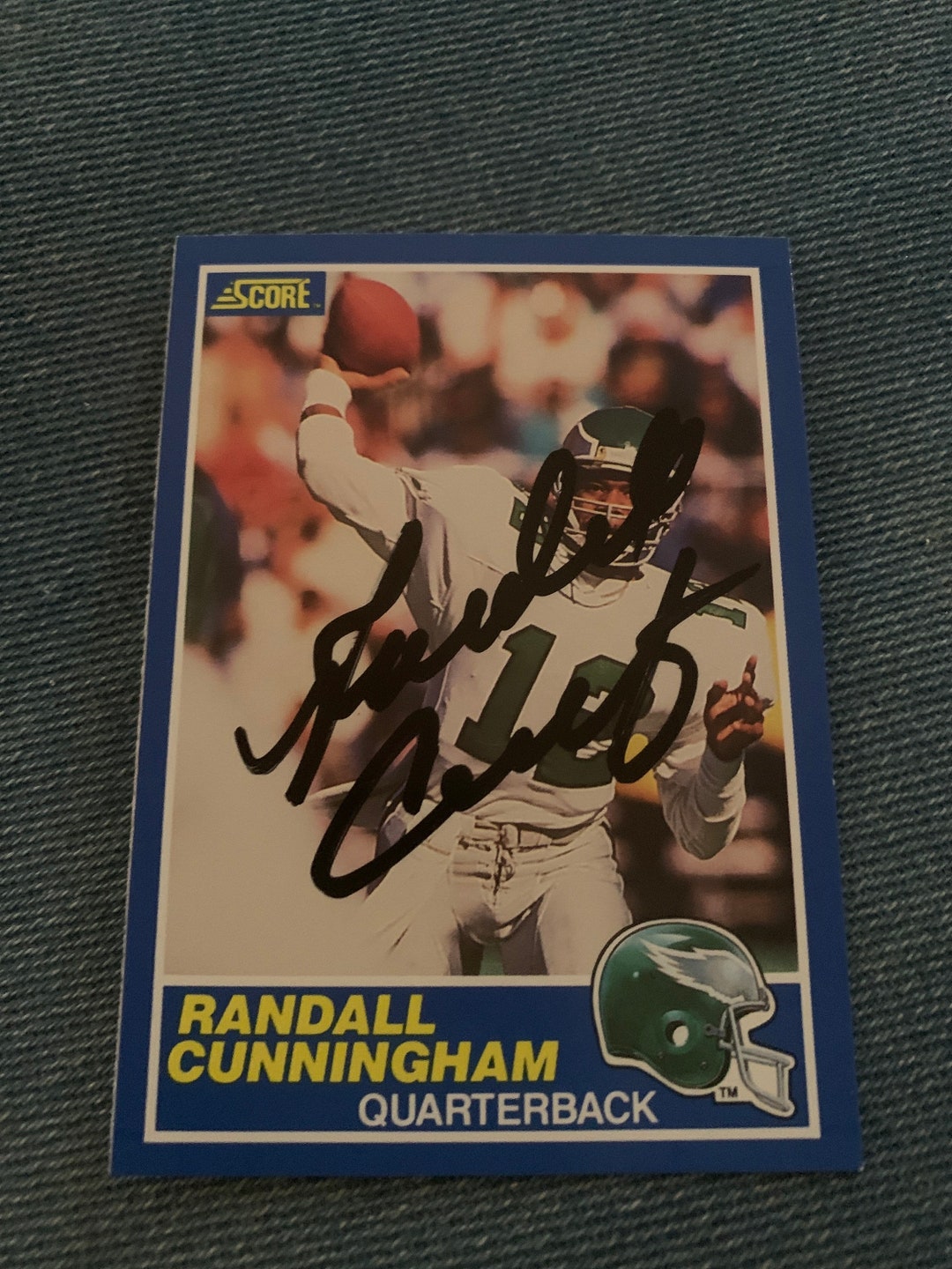 Randall Cunningham Signed Autographed Auto Philadelphia Eagles Card COA ...
