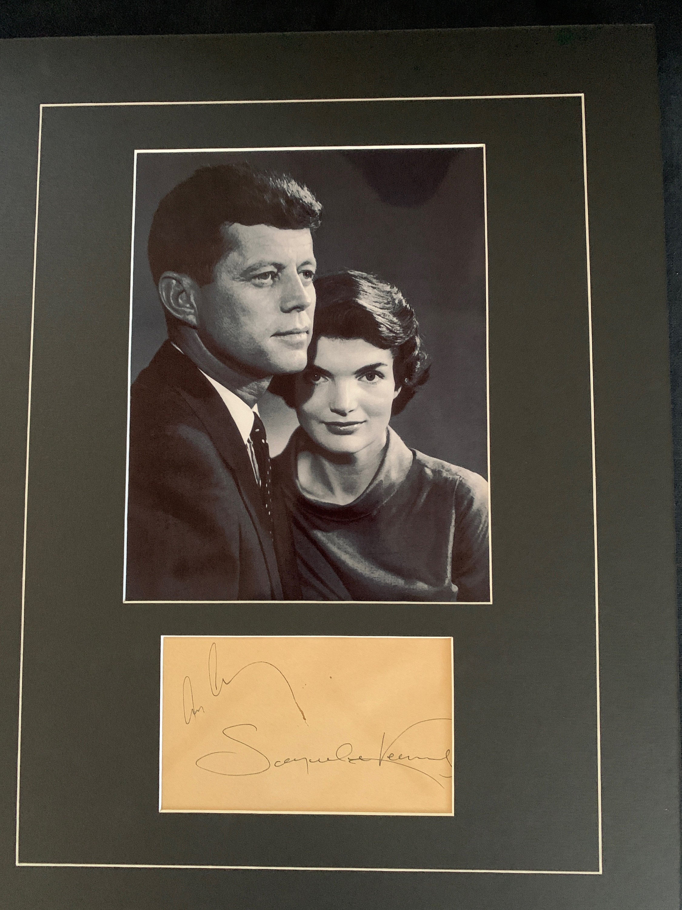 John F Kennedy JFK & Jackie Kenndy Signed Autographed 18x14 - Etsy