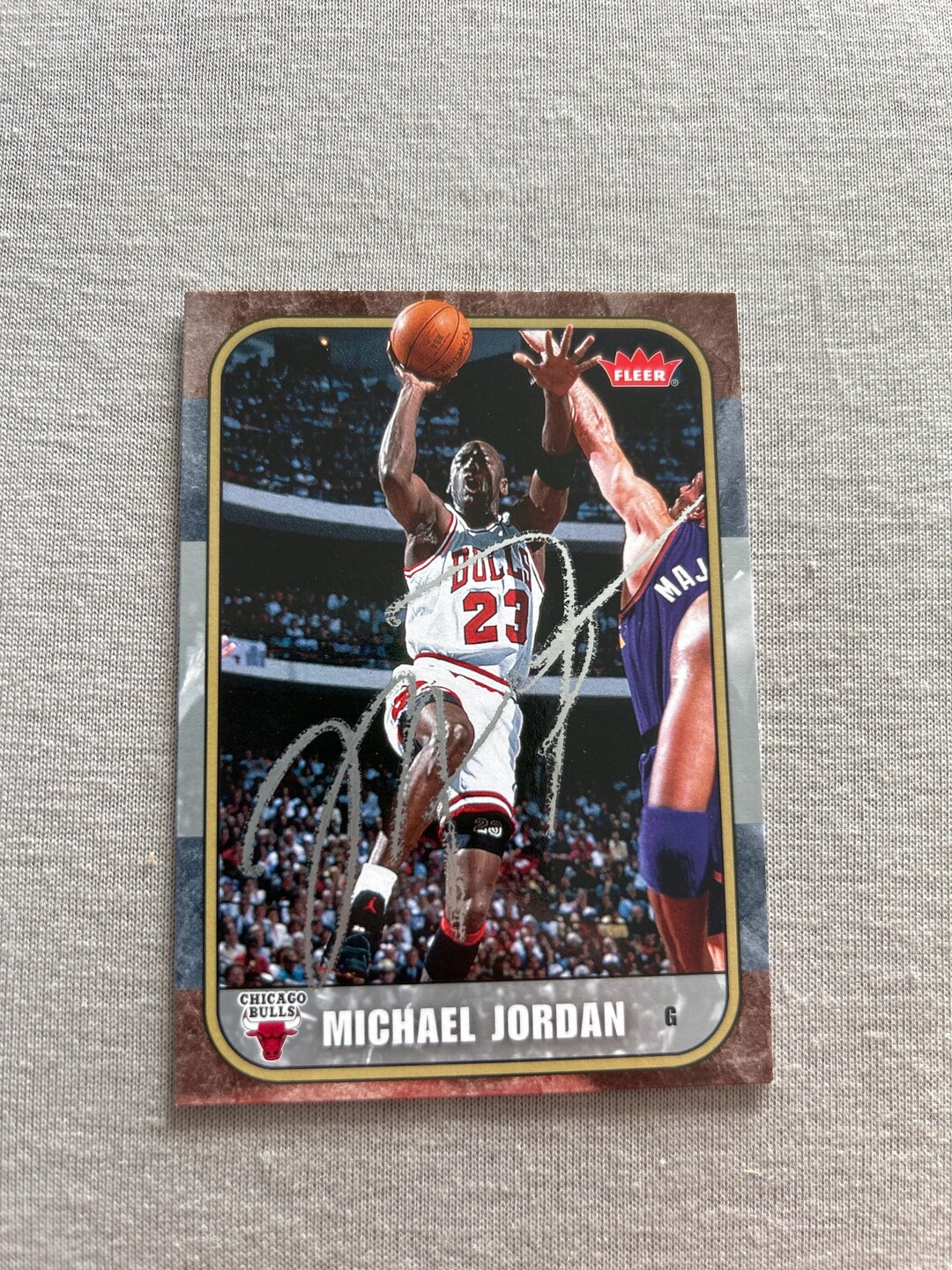 Michael Jordan Signed Autographed Chicago Bulls Basketball Card With COA - Etsy