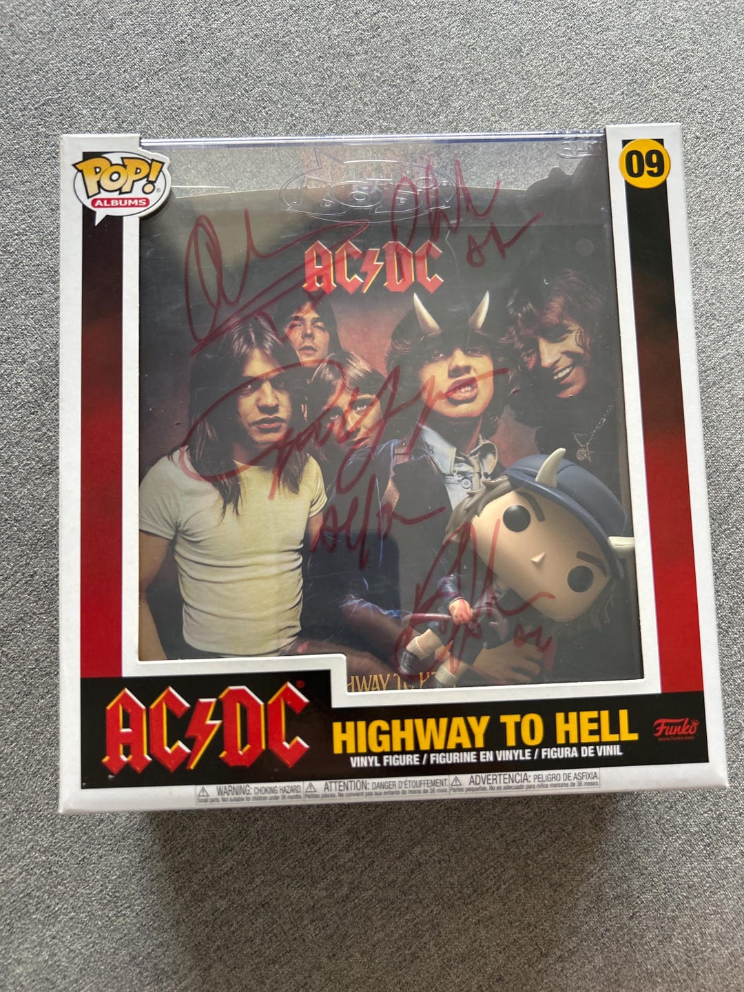 AC/DC Angus Young Brian Johnson Malcolm Young Phil Rudd Autographed #09 ...