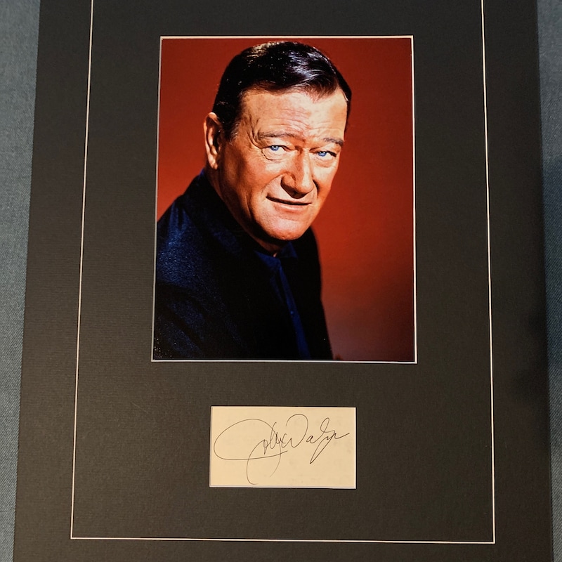 John Wayne Autograph - Etsy