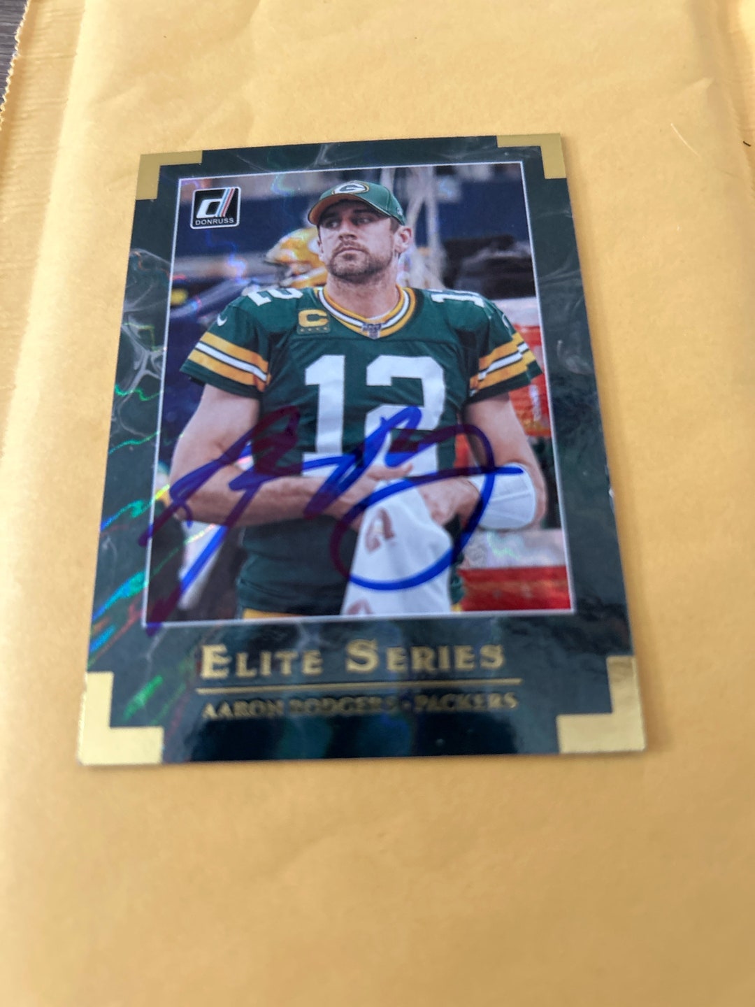 Aaron Rodgers Signed Autographed Auto Green Bay Packers Football Card ...