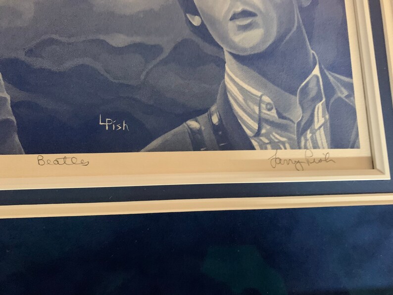 The Beatles Lithograph Professionally Framed Signed & Numbered 27x24 ...