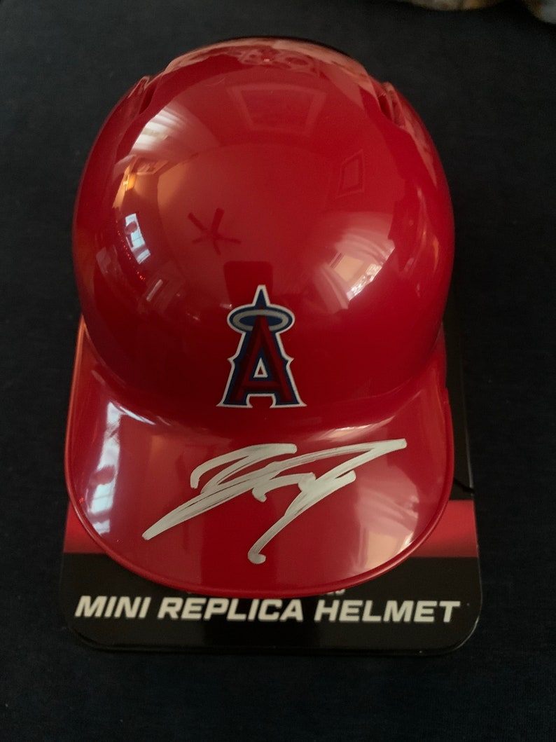 Shohei Ohtani Los Angeles Angels Signed Autographed Mini Size Helmet ...