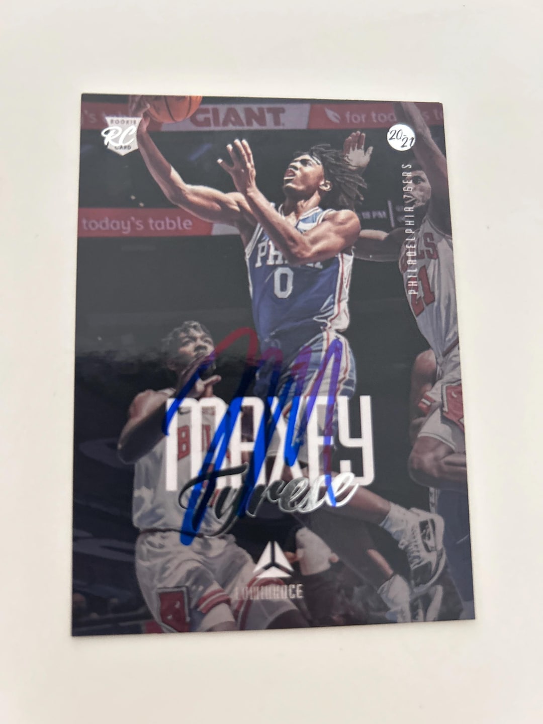 Tyrese Maxey Signed Autographed Philadelphia 76ers Rookie Card COA - Etsy