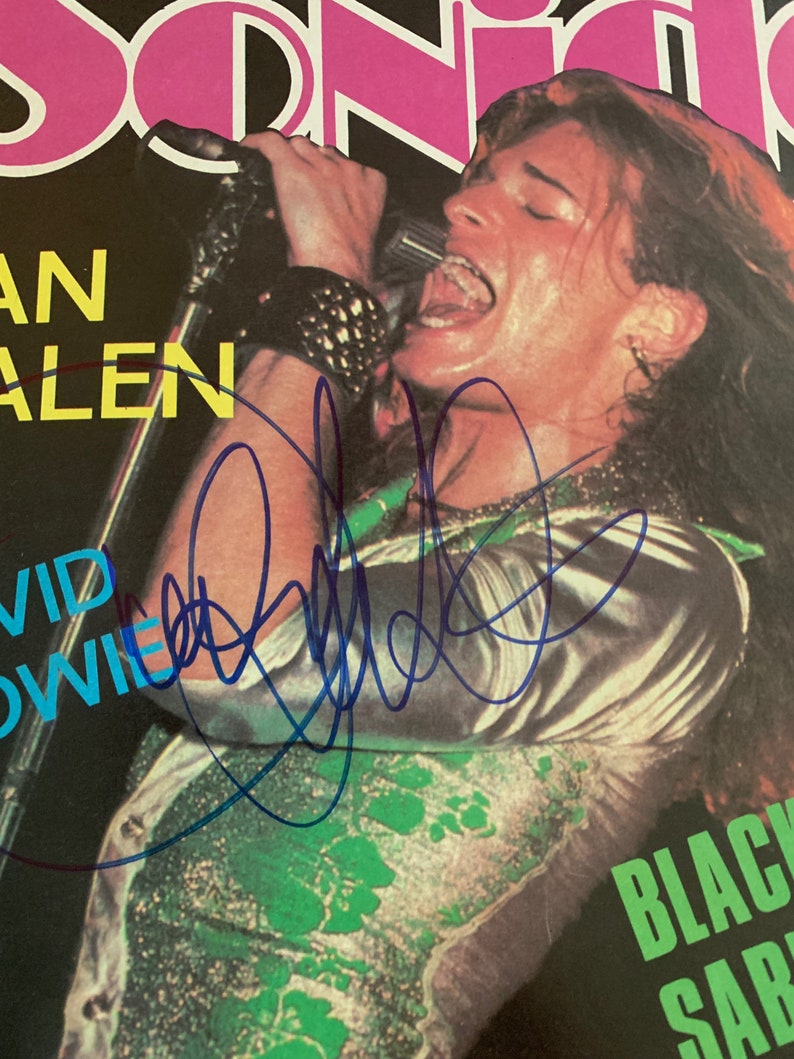 David Lee Roth Van Halen Signed Autographed Mexico Revista - Etsy