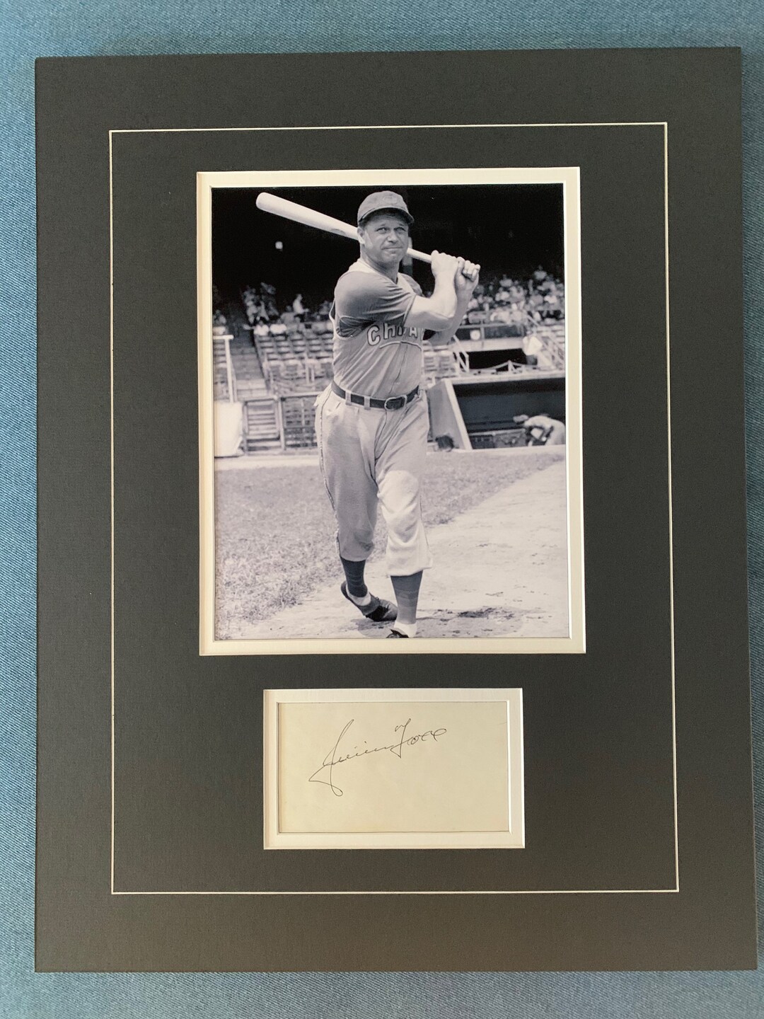 Jimmy Foxx Baseball Signed Autographed 14x18 Photo Display COA - Etsy