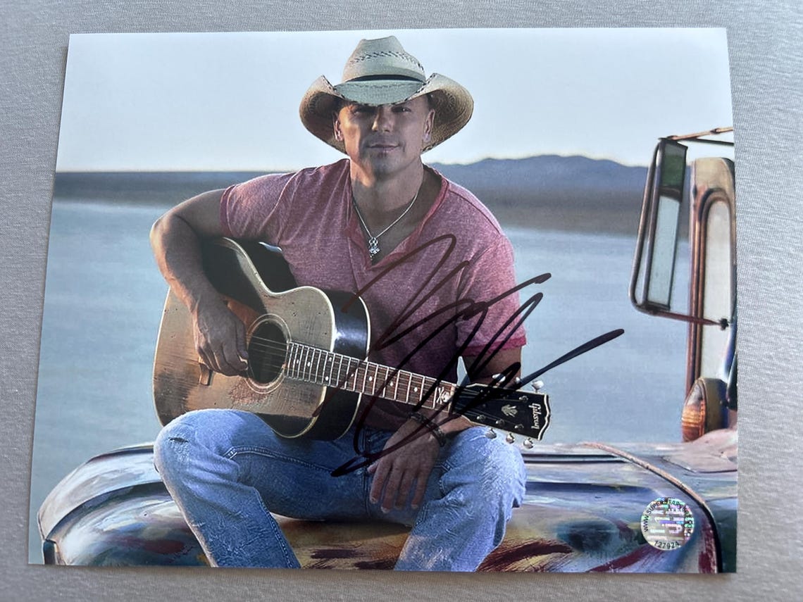 Kenny Chesney Hand Signed Autographed 8x10 Photo Country Music Star COA ...