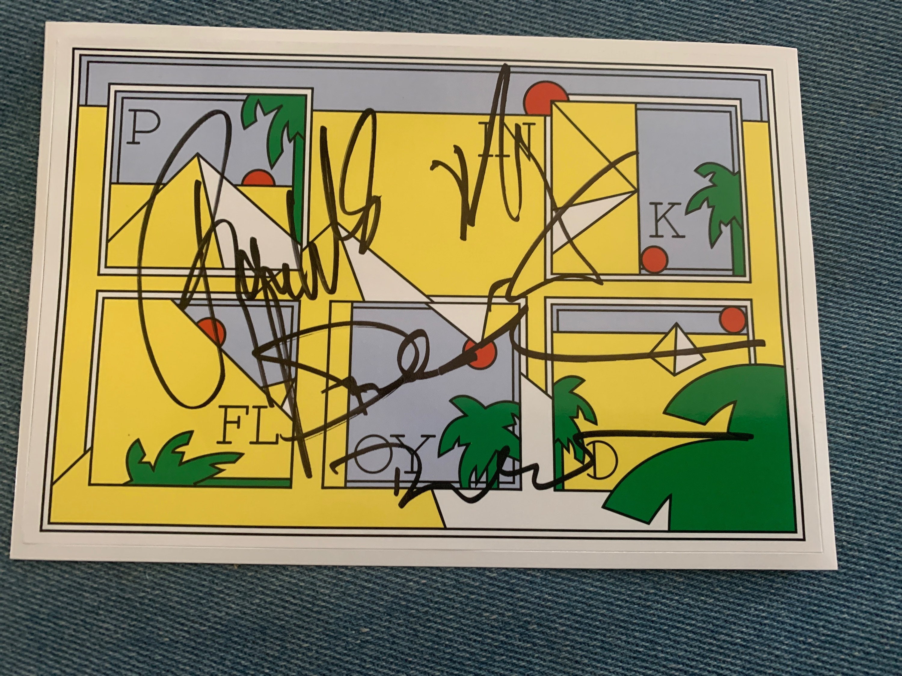 Pink Floyd Signed Autographed Decal Sticker X(4) Rodger Waters, David ...