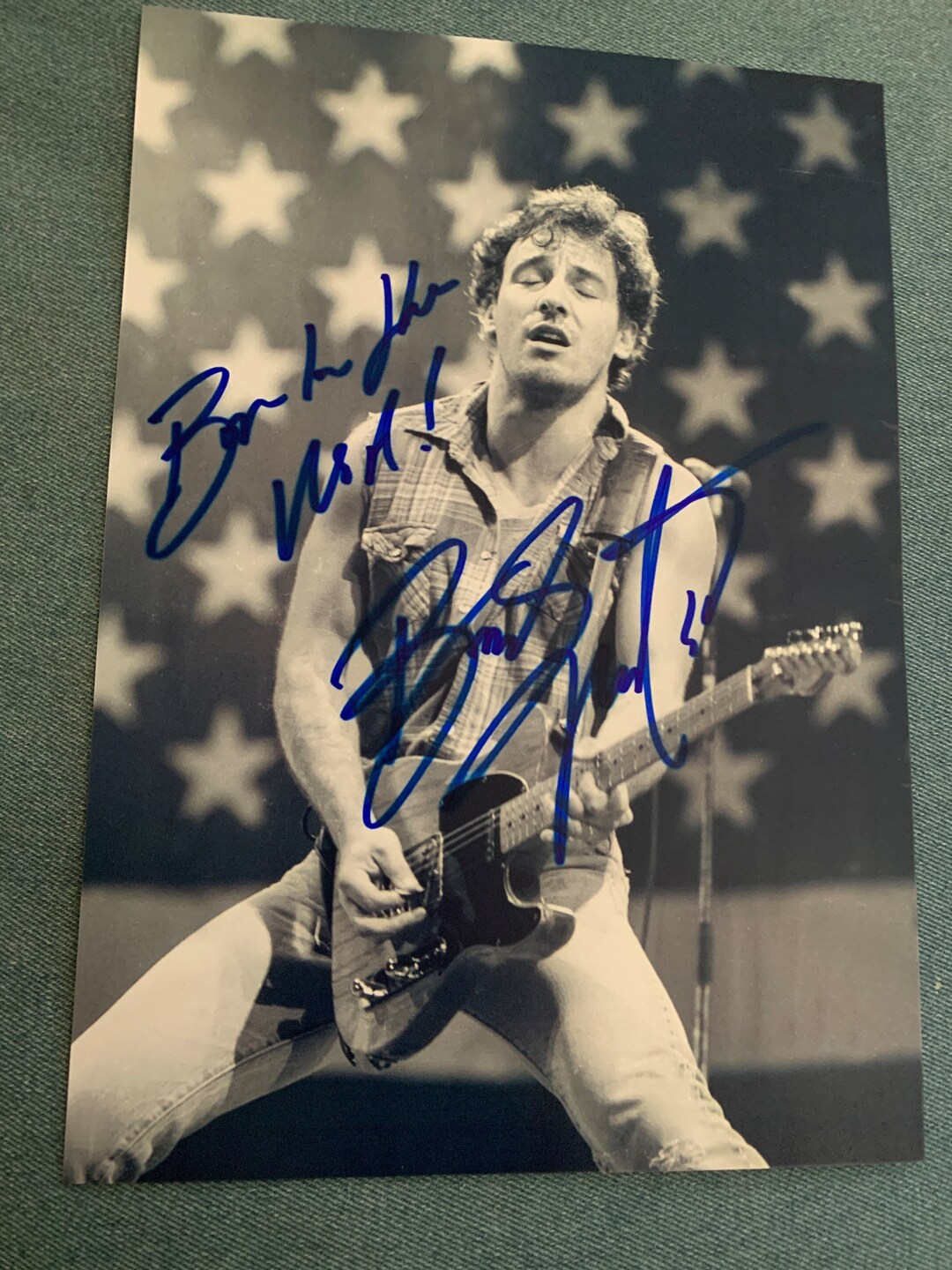 Bruce Springsteen the Boss Hand Signed Autographed 8x10 Photo RA COA ...