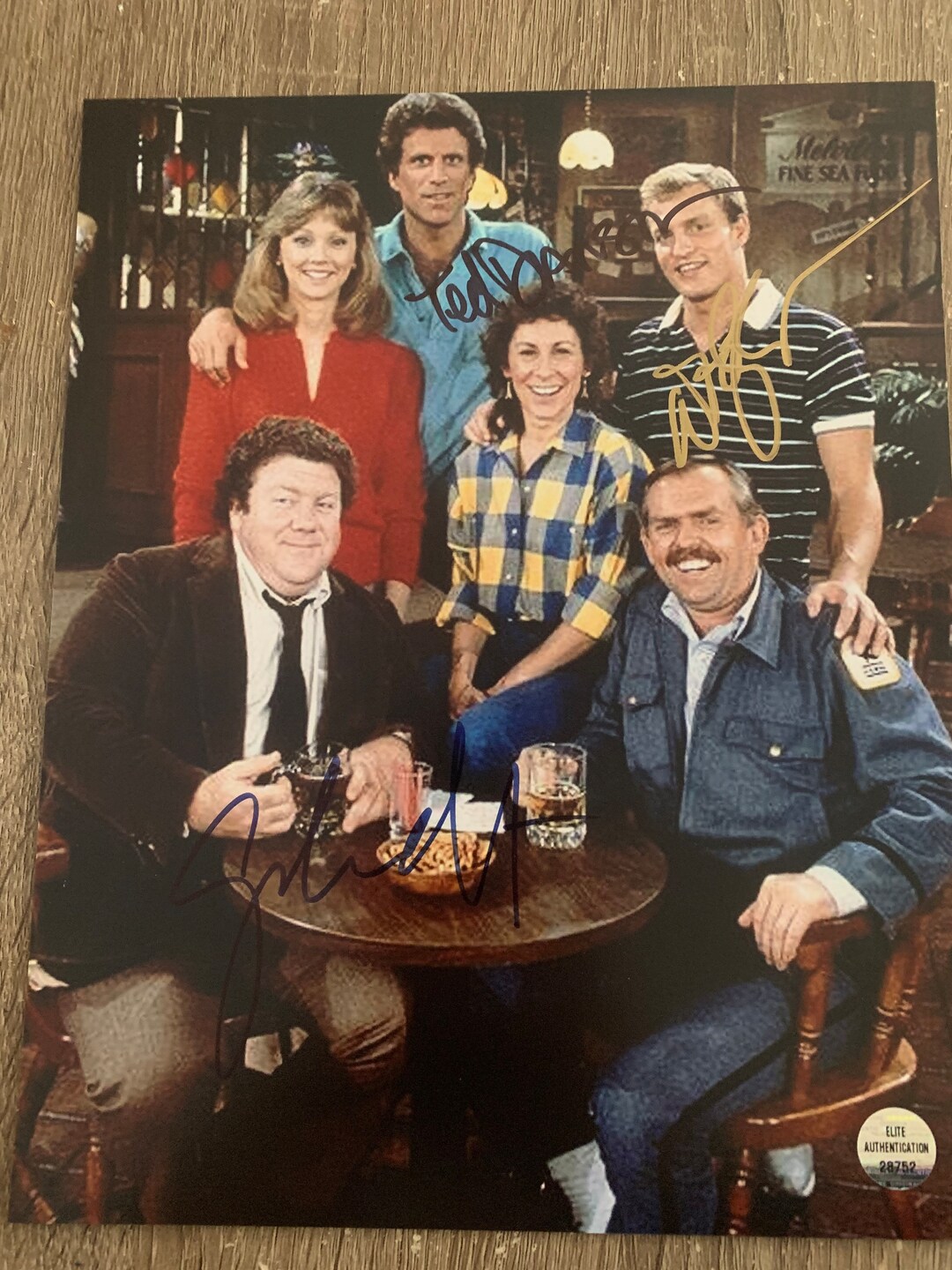 Cheers Cast TV Sitcom Signed Autographed 8x10 Photo Woody Harrelson ...
