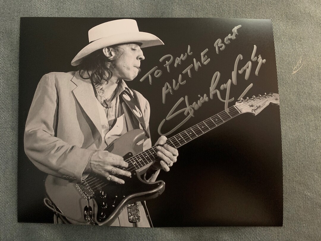 Stevie Ray Vaughan Hand Signed Autographed 8x10 Photo W/coa ...