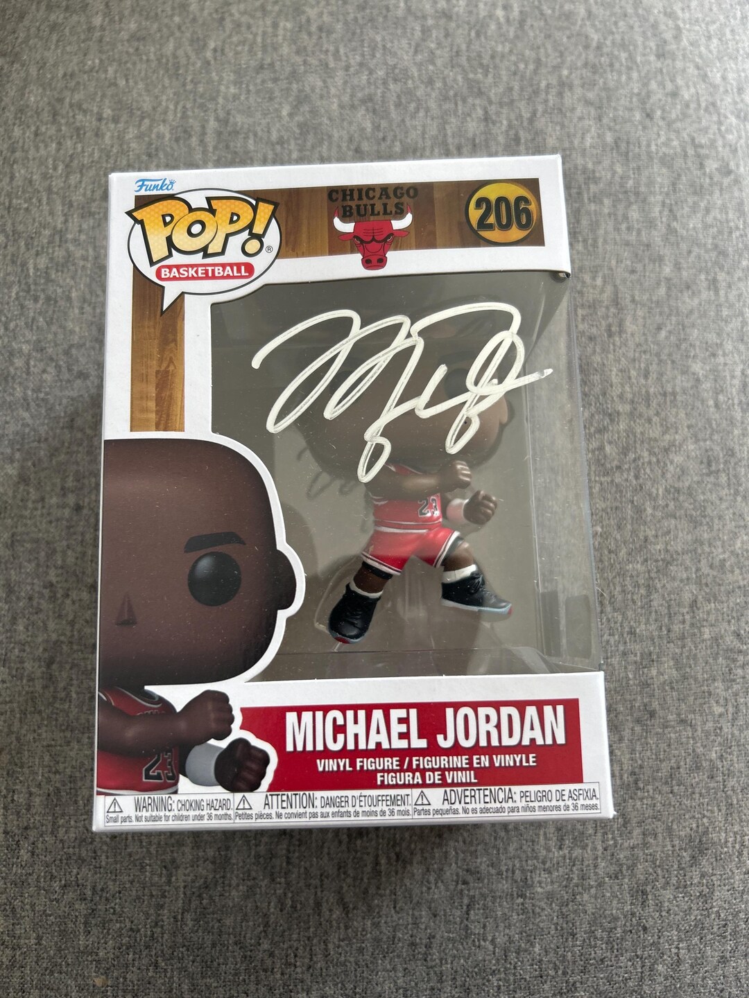 Michael Jordan Signed Autographed Chicago Bulls Encased POP Funco #206 ...