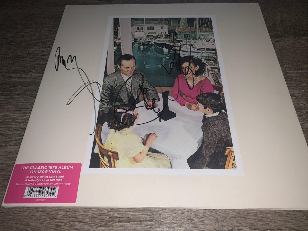 Led Zeppelin Robert Plant, Jimmy Page & John Paul Jones Signed ...