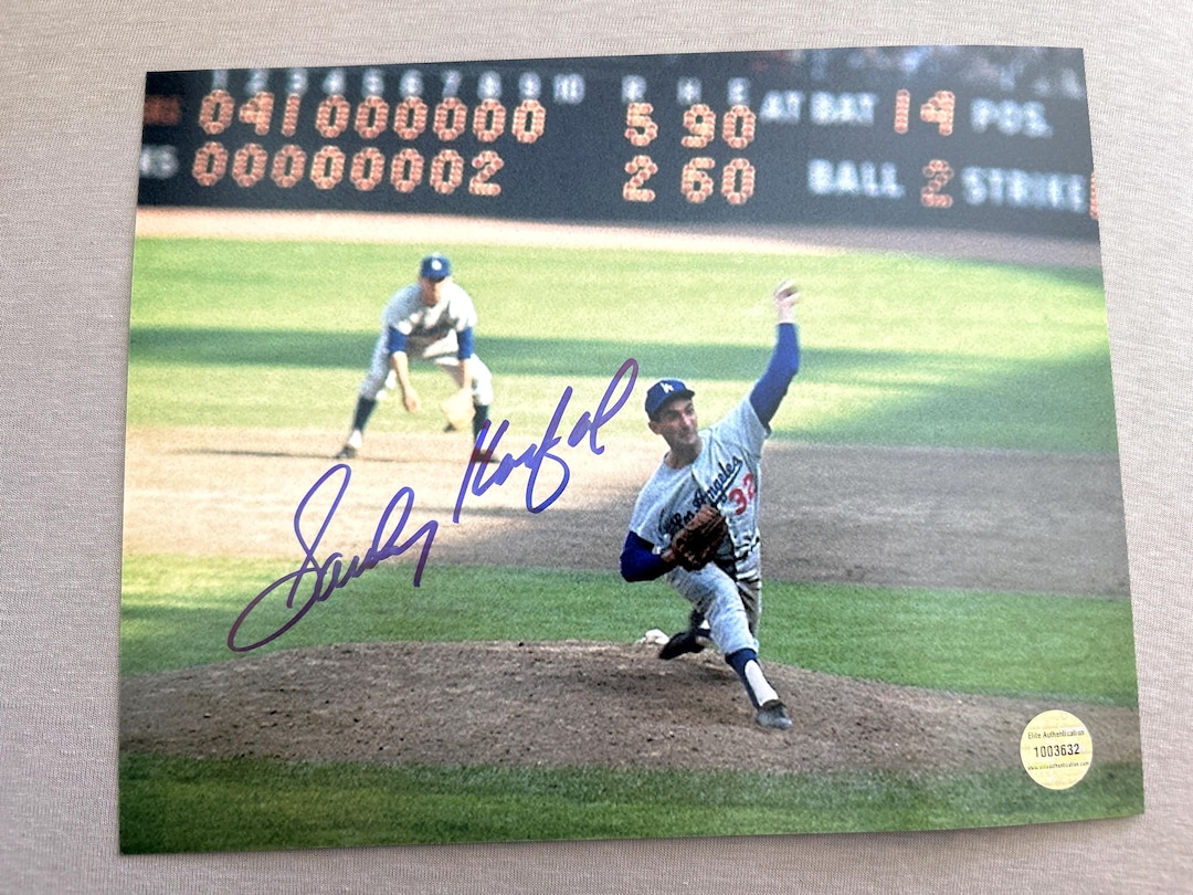 Sandy Koufax Signed Autographed 8x10 Los Angeles Dodgers Baseball Photo ...
