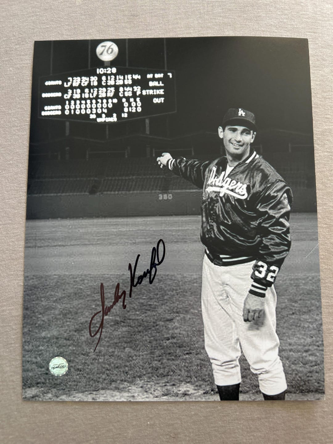 Sandy Koufax Signed Autographed 8x10 Los Angeles Dodgers Baseball Photo ...