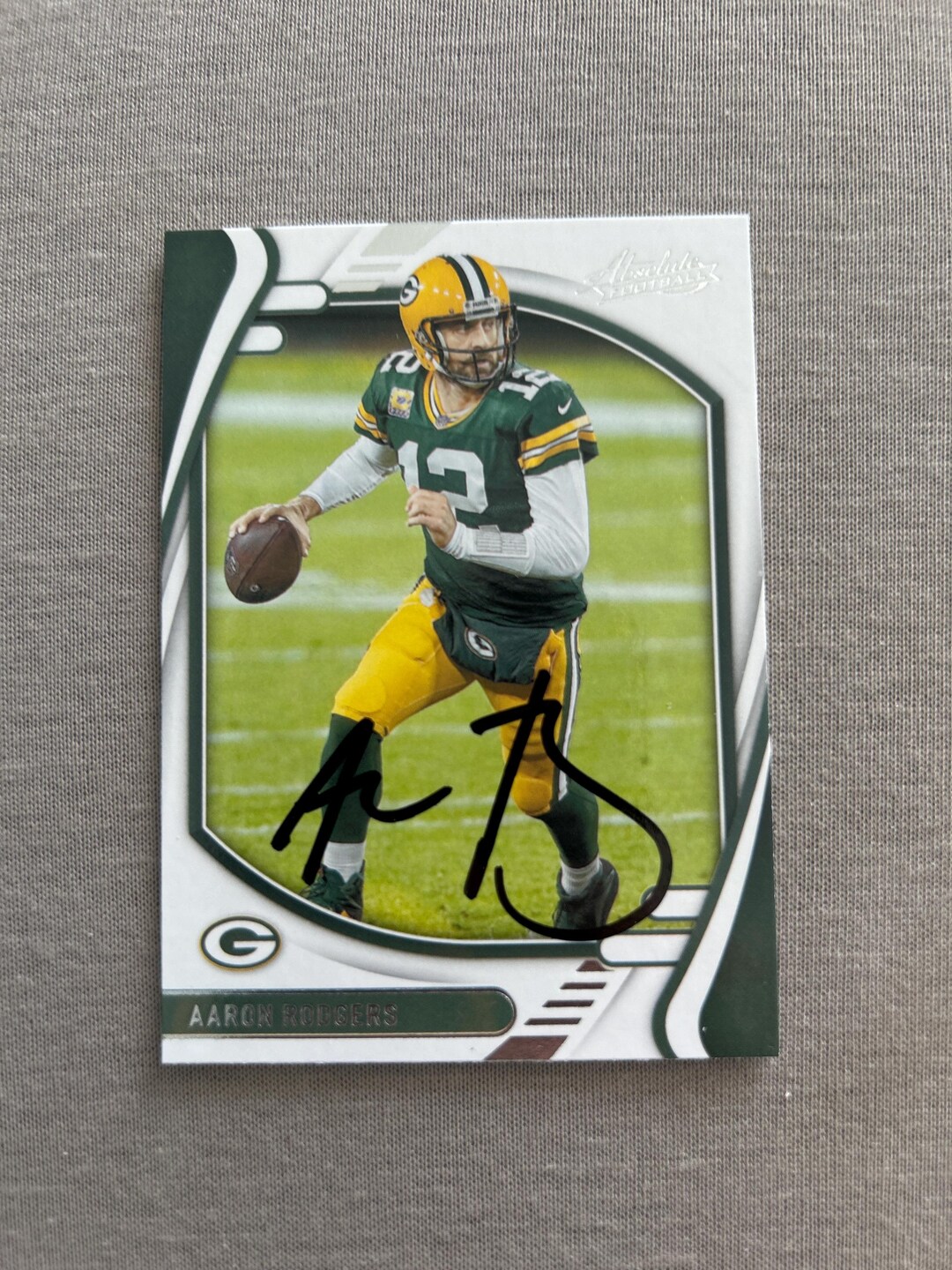 Aaron Rodgers Signed Autographed Auto Green Bay Packers Football Card ...