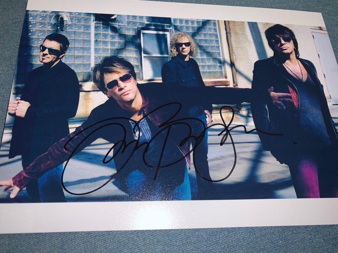Jon Bon Jovi Hand Signed Autographed 8x12 Photo W/ra COA - Etsy