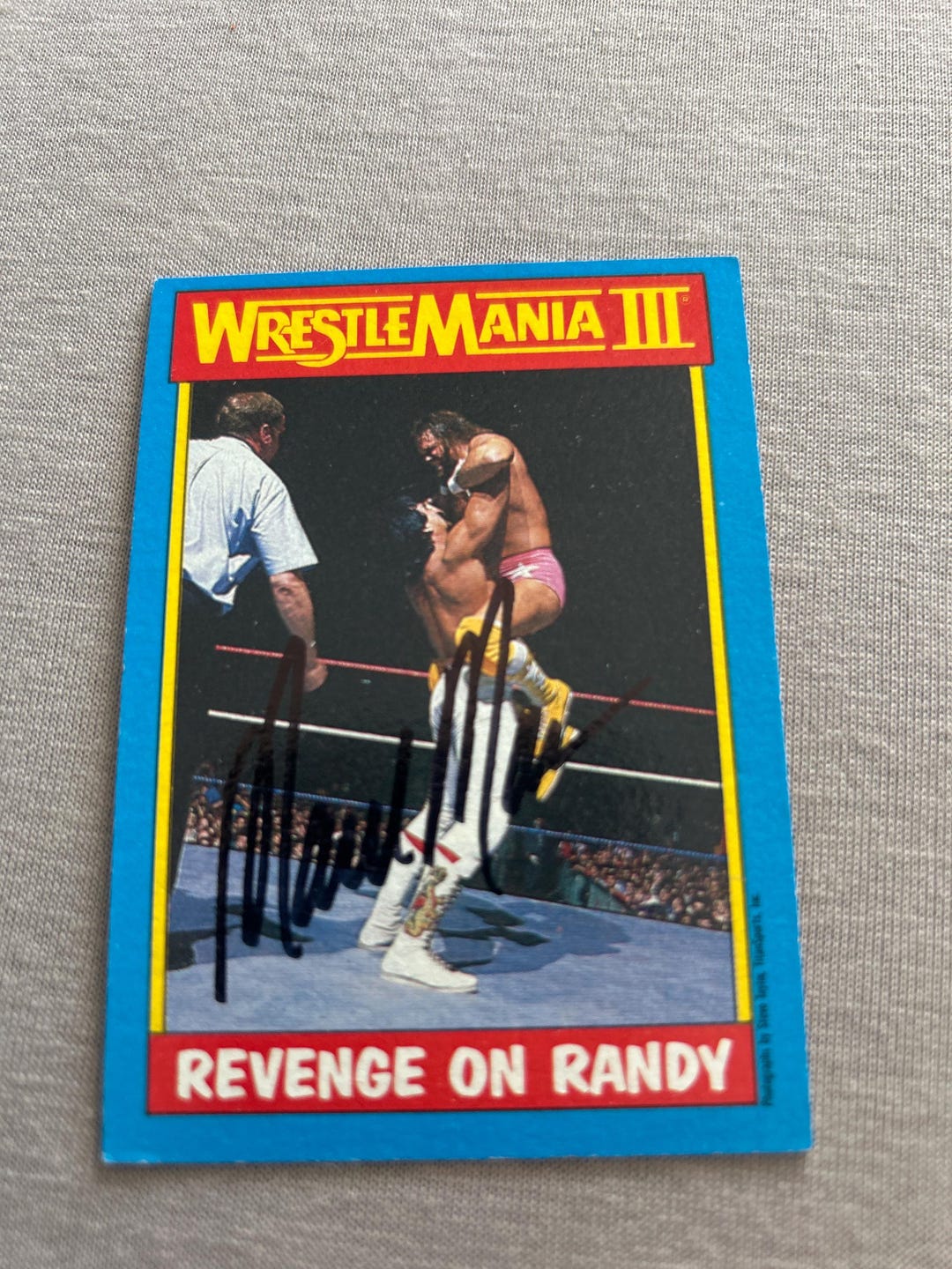 Randy Macho Man Savage Signed Autographed Wrestling Trading Card W/ COA ...