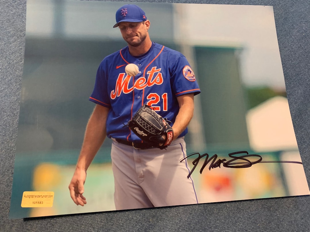 Max Scherzer Autographed 8x10 Color Signed New York Mets Photo COA - Etsy