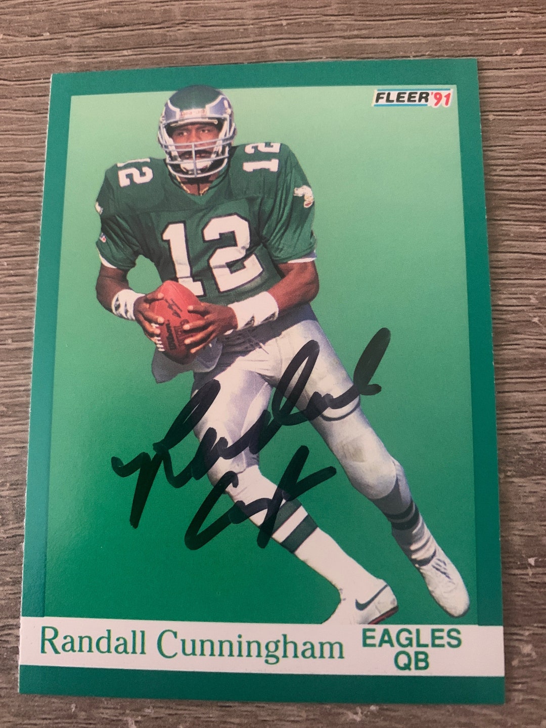 Randall Cunningham Signed Autographed Auto Philadelphia Eagles Card COA ...