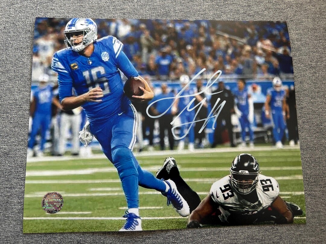 Jared Goff Detroit Lions Signed Autographed 8x10 Photograph COA - Etsy