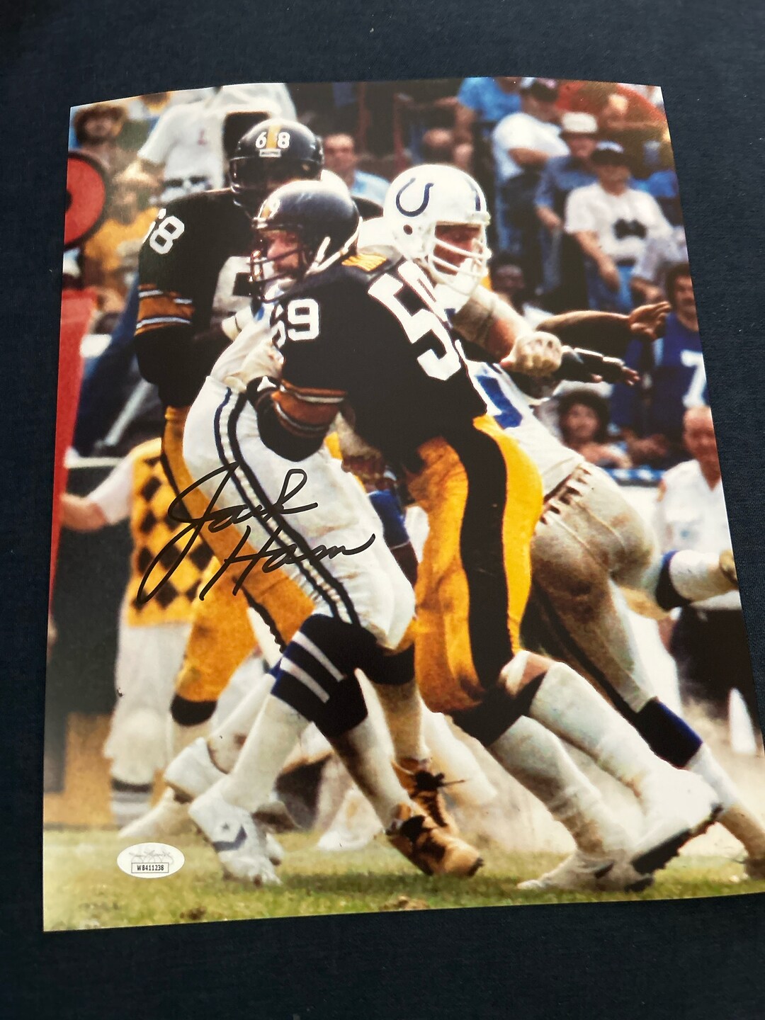 Jack Ham Signed Autographed Pittsburgh Steelers 11x14 Football Photo ...