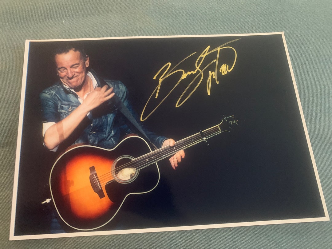 Bruce Springsteen “the Boss” Hand Signed Autographed 8x10 Photo RA COA ...