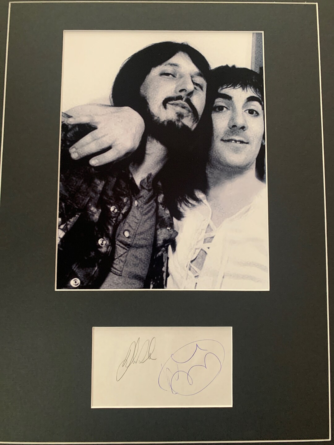 Led Zeppelins John Bonham and the Who's Keith Moon Rare Due Signed ...