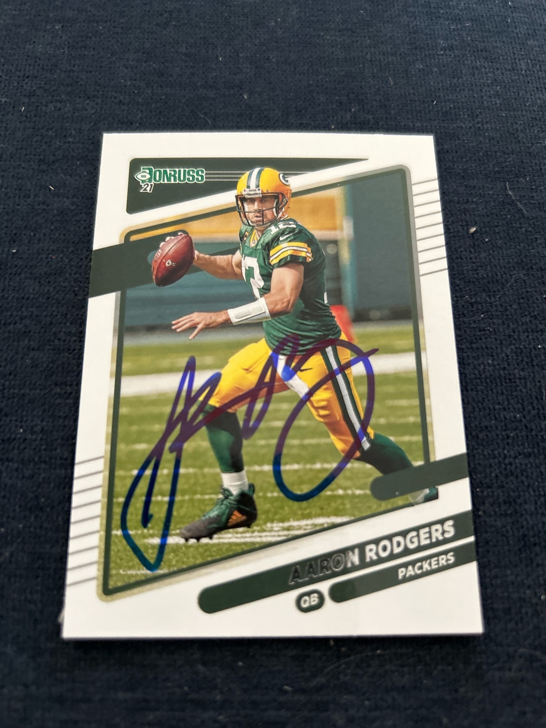 Aaron Rodgers Signed Autographed Auto Green Bay Packers Football Card ...