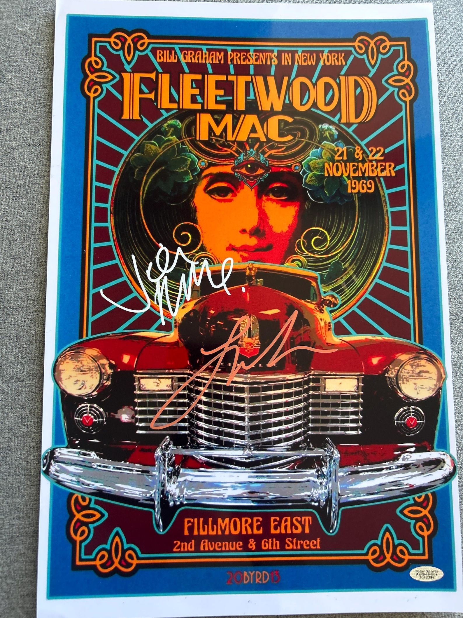 Fleetwood Mac Lindsey Buckingham & John Mcvie Signed Autographed 11x17 ...