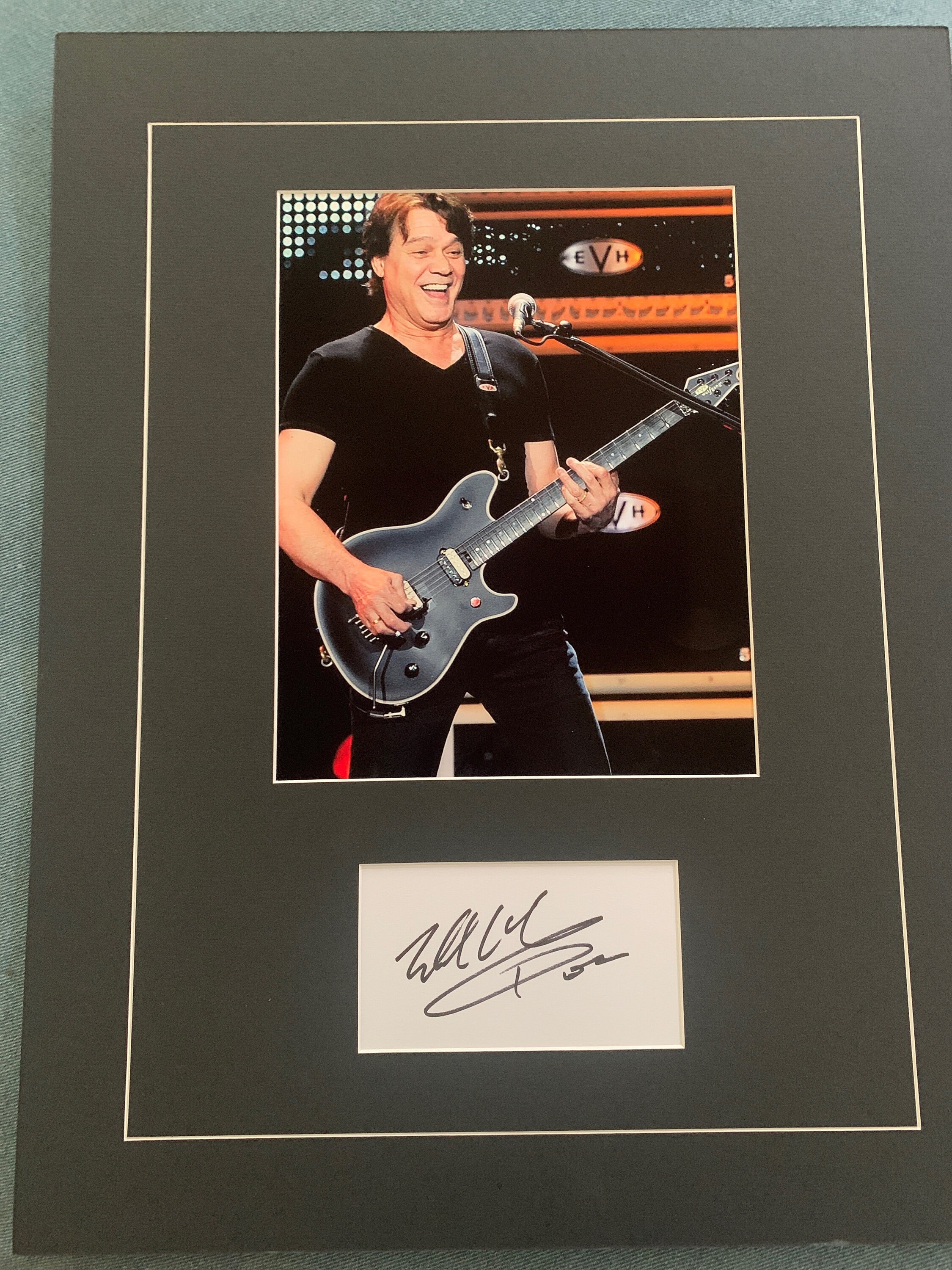 Eddie Van Halen Signed Autographed 18 X14 Picture Display COA - Etsy