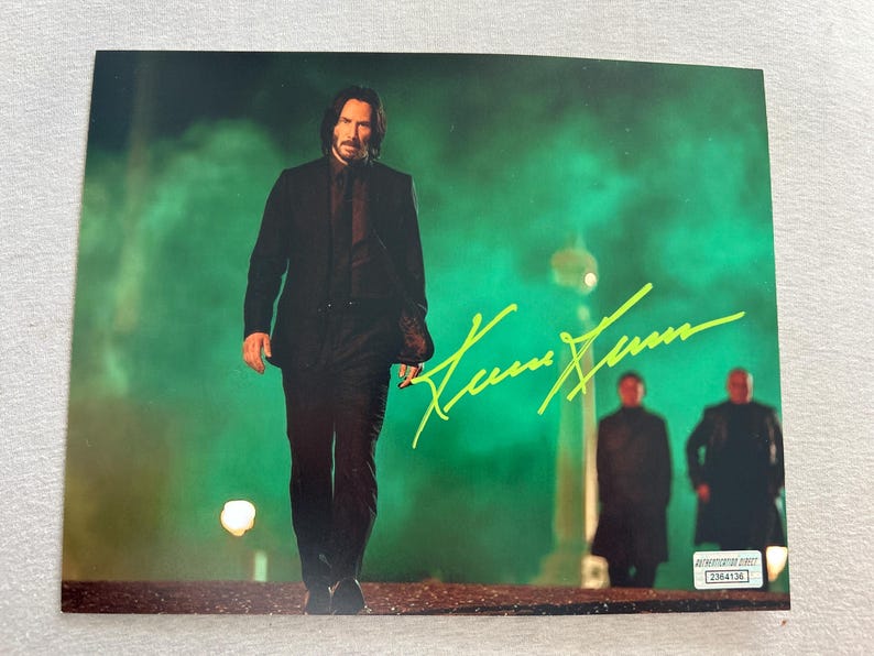 Keanu Reeves John Wick Matrix Signed Autographed 8x10 Photo With COA - Etsy