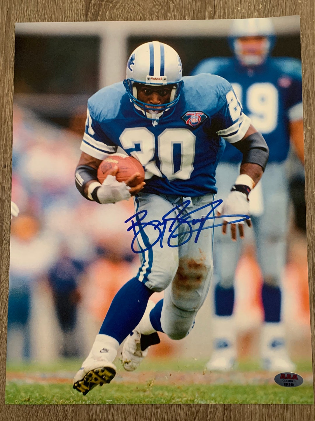 Barry Sanders Signed Autographed 1994 Detroit Lions Schedule JSA ...