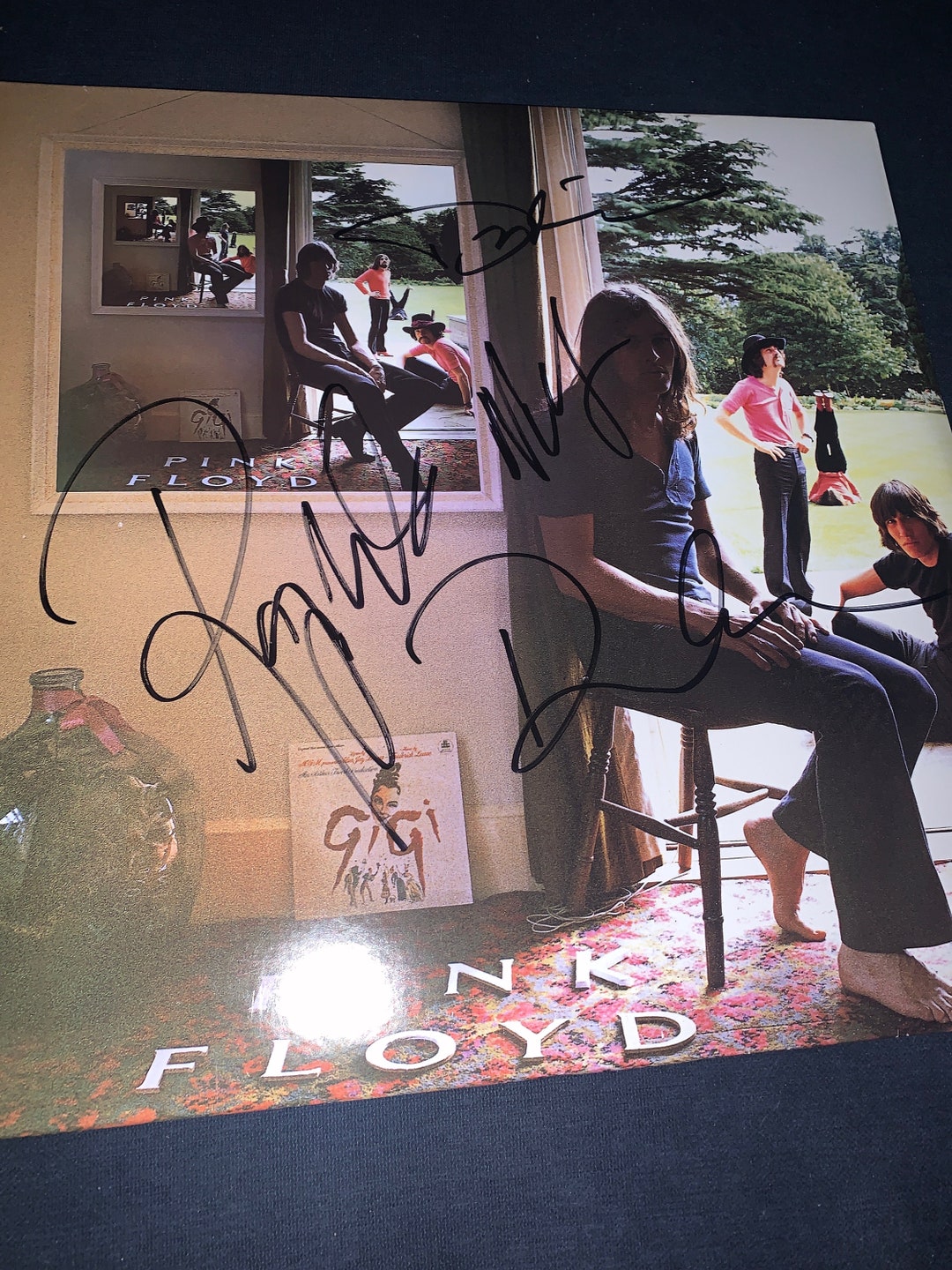 Pink Floyd Signed Autographed Ummagumma Album Record Viny LP by 4 ...
