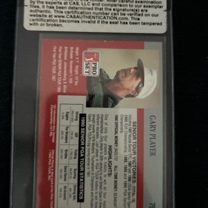Gary Player Signed Autographed 1990 Pro Set Golf Card #79 COA - Etsy