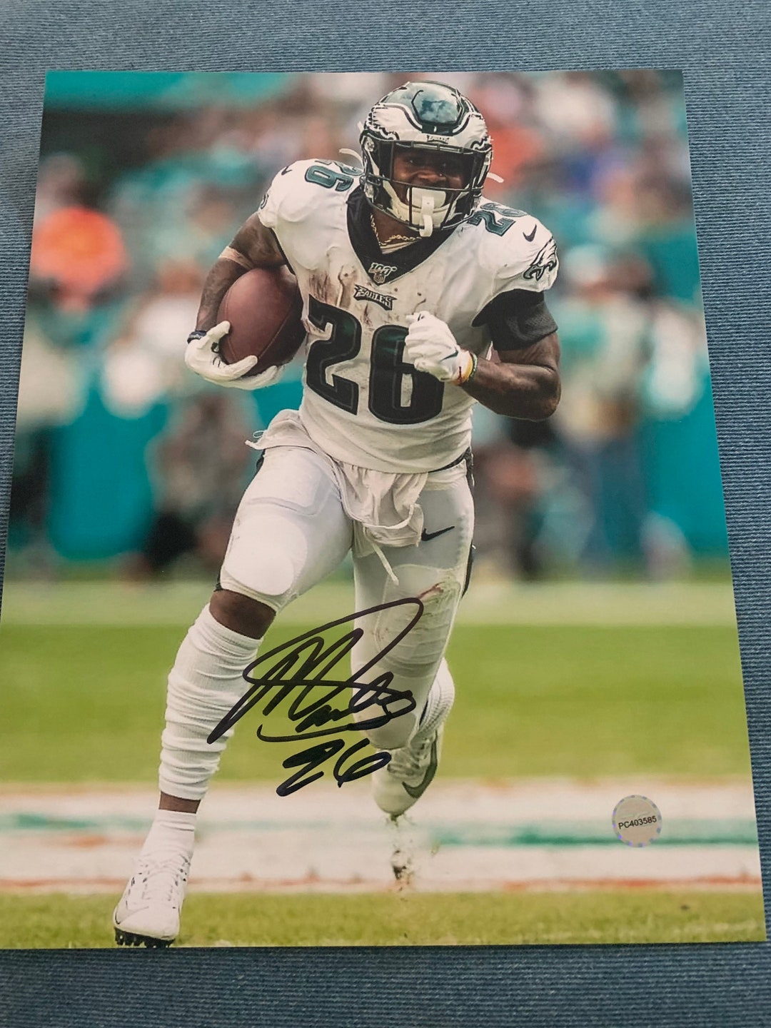 Miles Sanders Philadelphia Eagles Signed Autographed 8x10 Photo COA - Etsy