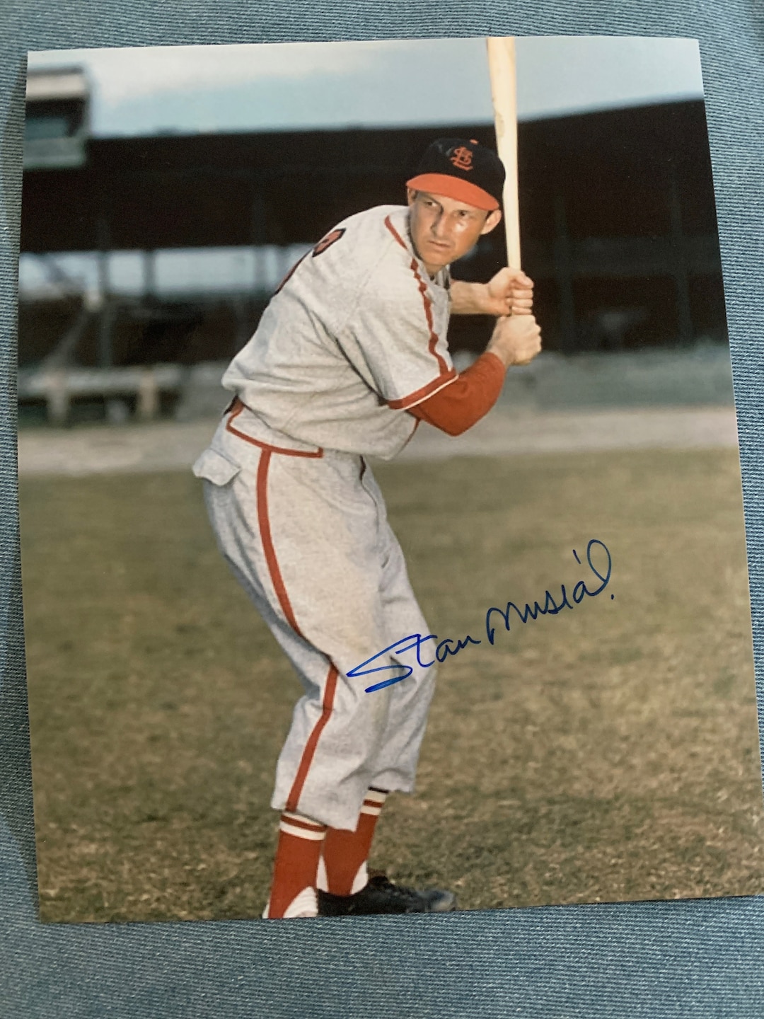 Stan Musial Signed Autographed St Louis Cardinals 8x10 Photo Mounted ...