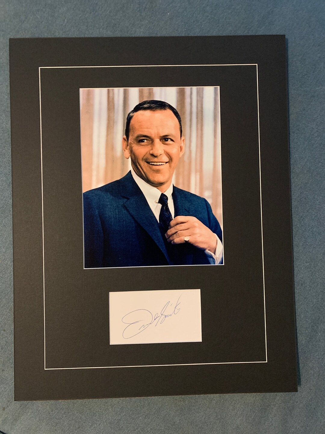 Frank Sinatra Crooner and Rat Pack Legend Signed Autographed 14x18 ...