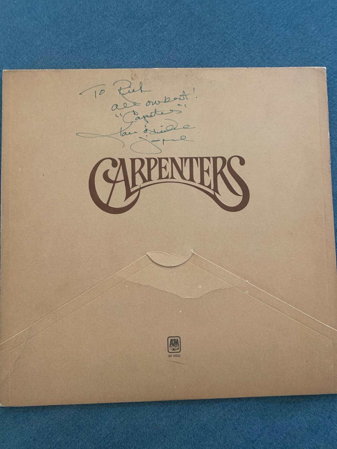 The Carpenters Karen & Richard Signed Autographed Record Album Vinyl ...