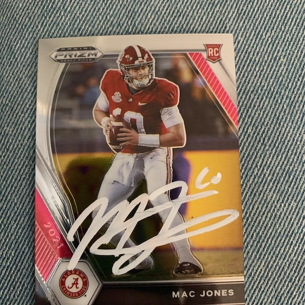Mac Jones Rookie Card - Etsy