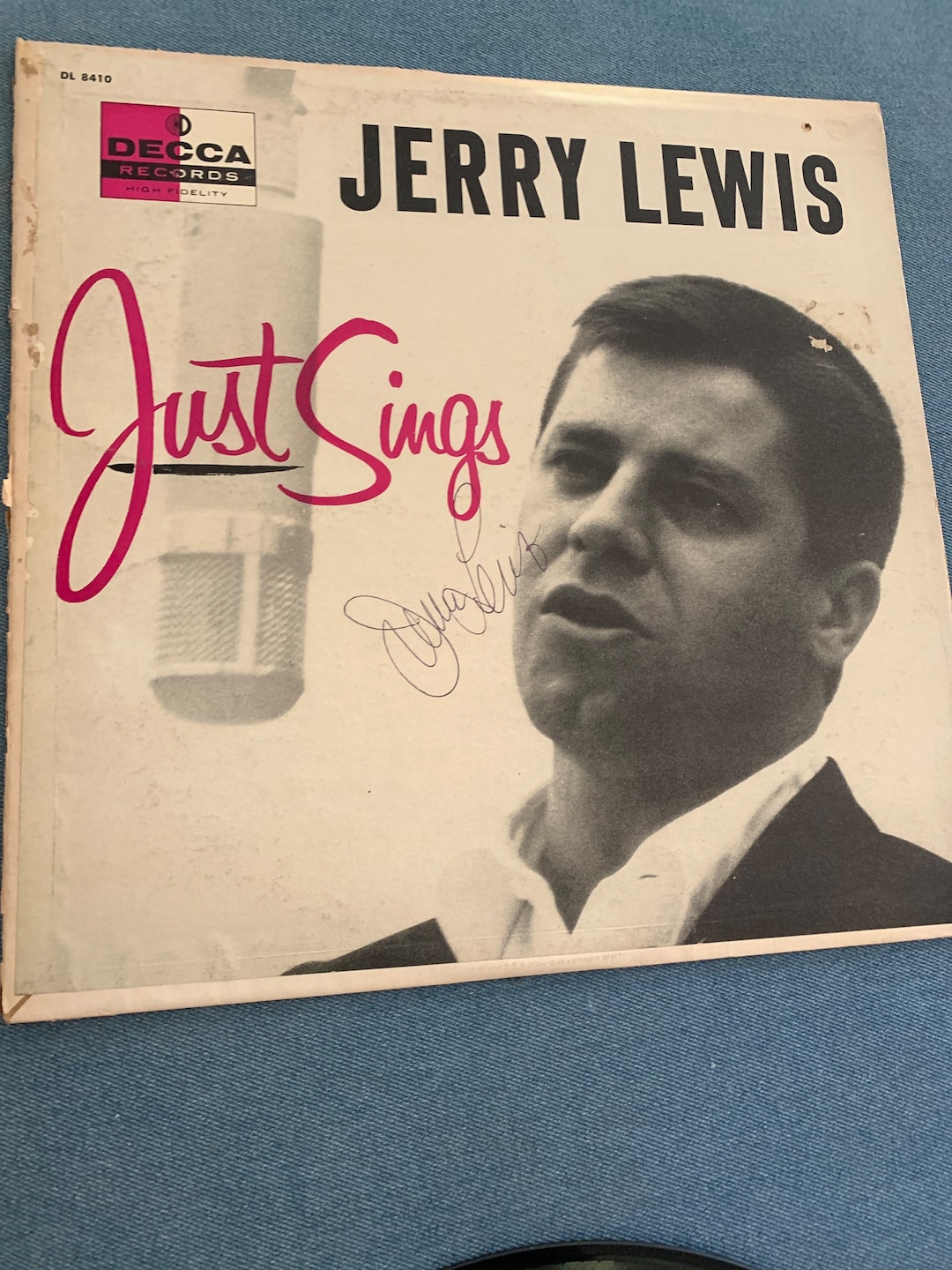 Jerry Lewis Signed Autographed Just Sings Album Record Version Vinyl ...