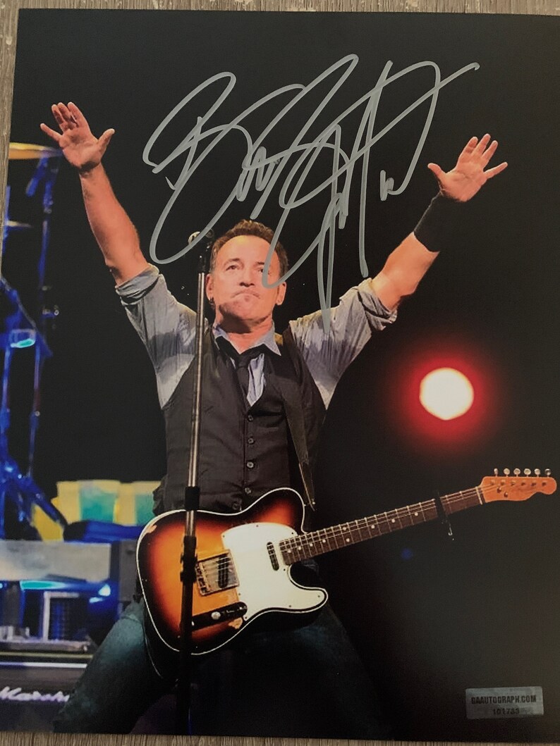 Bruce Springsteen the Boss Hand Signed Autographed 8x10 Photo COA - Etsy