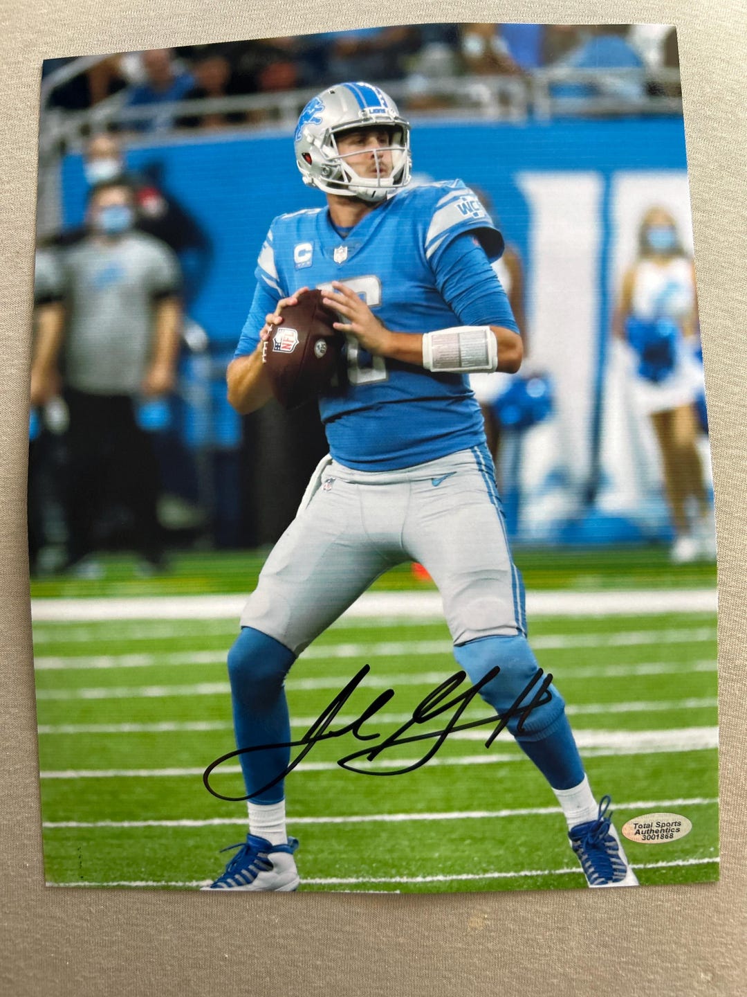 Jared Goff Detroit Lions Signed Autographed 8x10 Photograph COA - Etsy