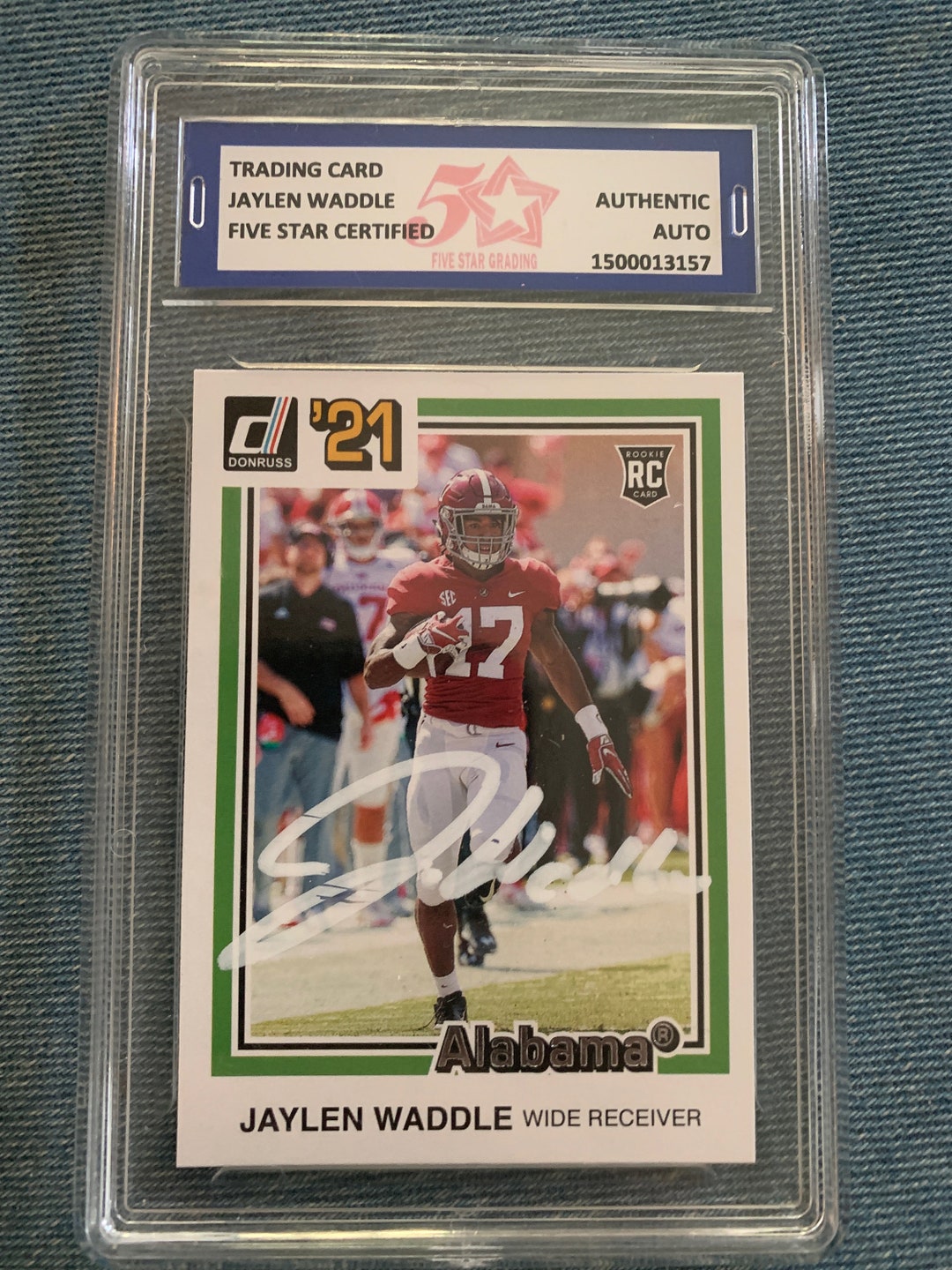 2021 Jaylen Waddle RC Panini Chronicles Donruss Draft Picks #38 ...