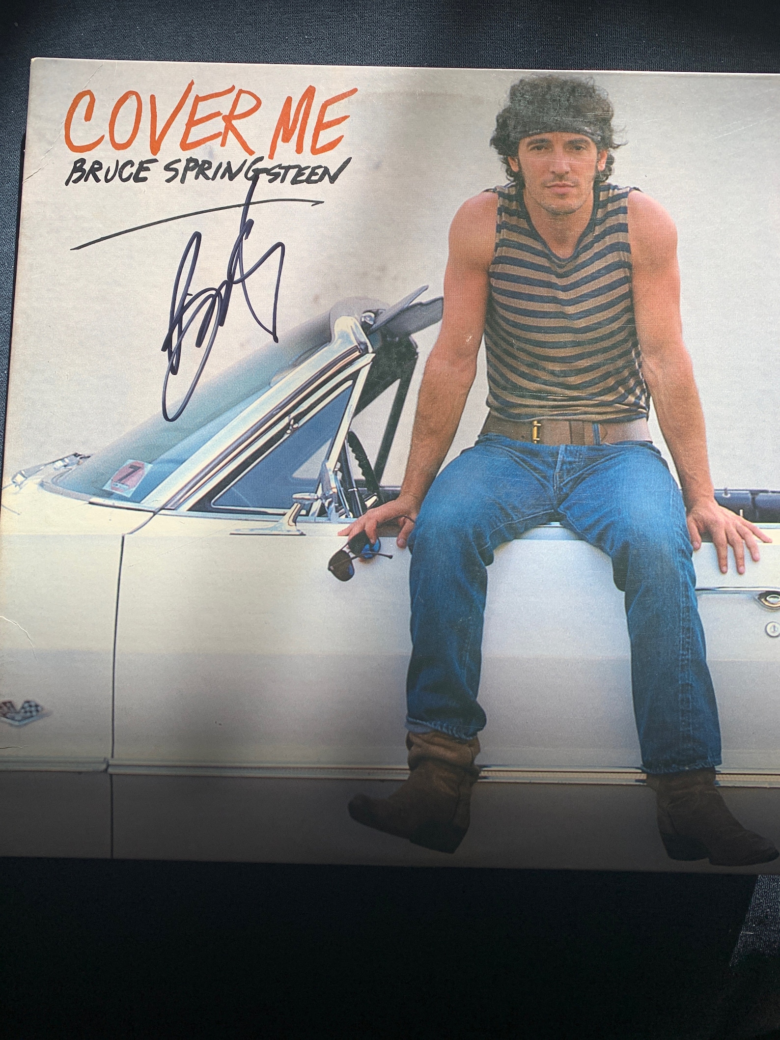 Bruce Springsteen Hand Signed Autographed Cover Me Album Record EP ...
