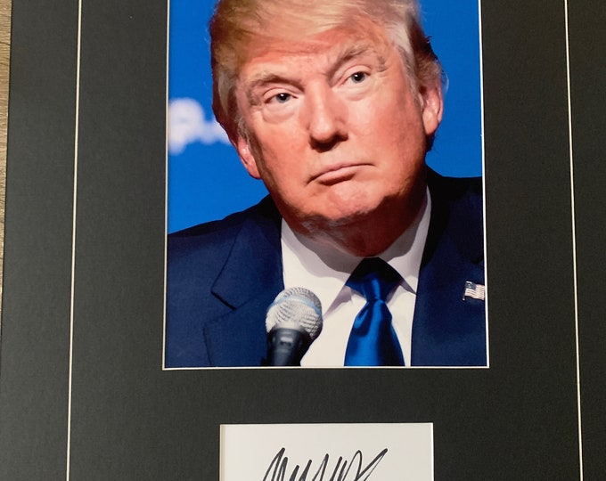 President Donald Trump Signed Autographed 14x18 Photo Display COA - Etsy