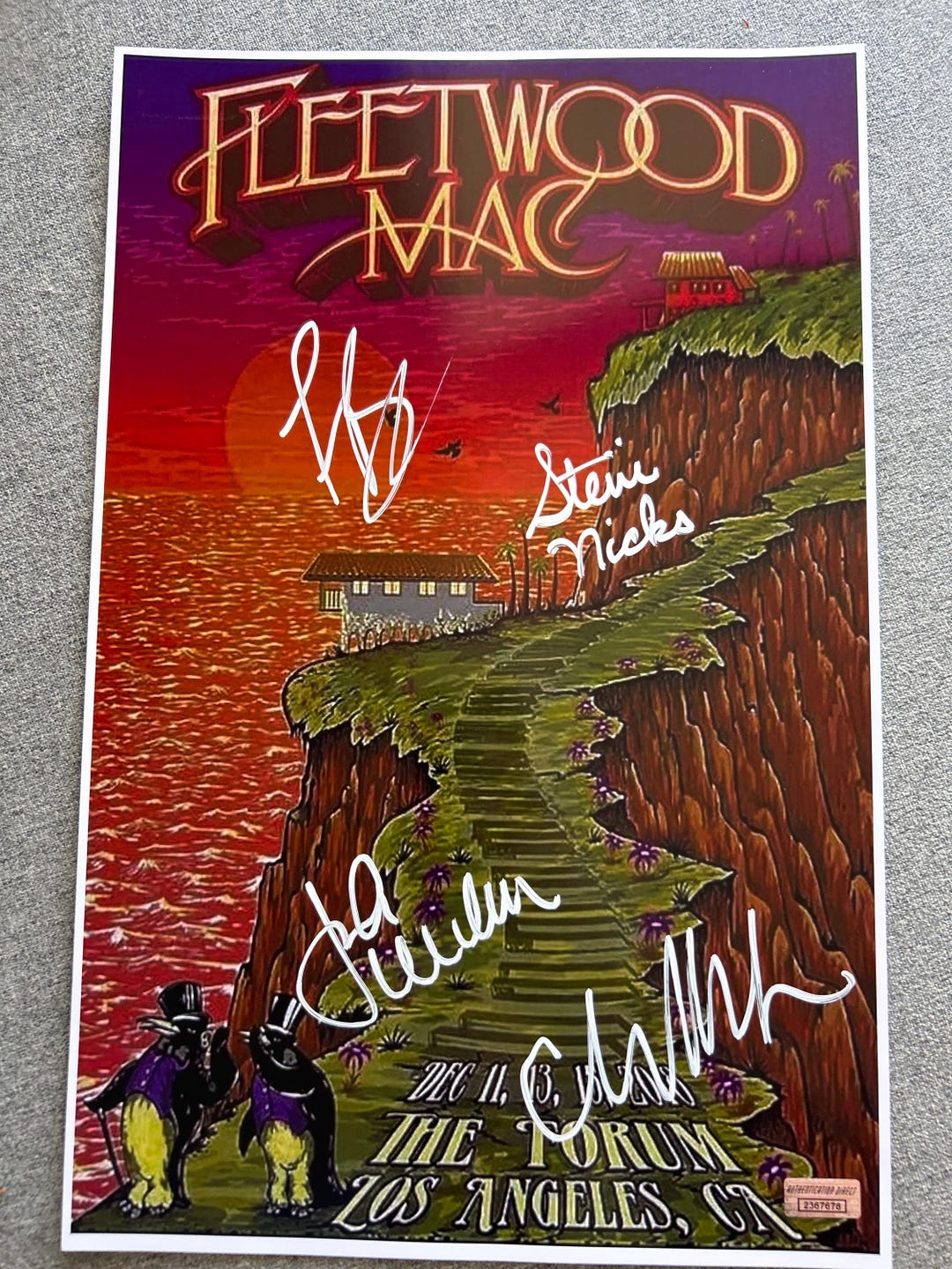 Fleetwood Mac Stevie Nicks, Lindsey Buckingham, Christine Mcvie, & John ...