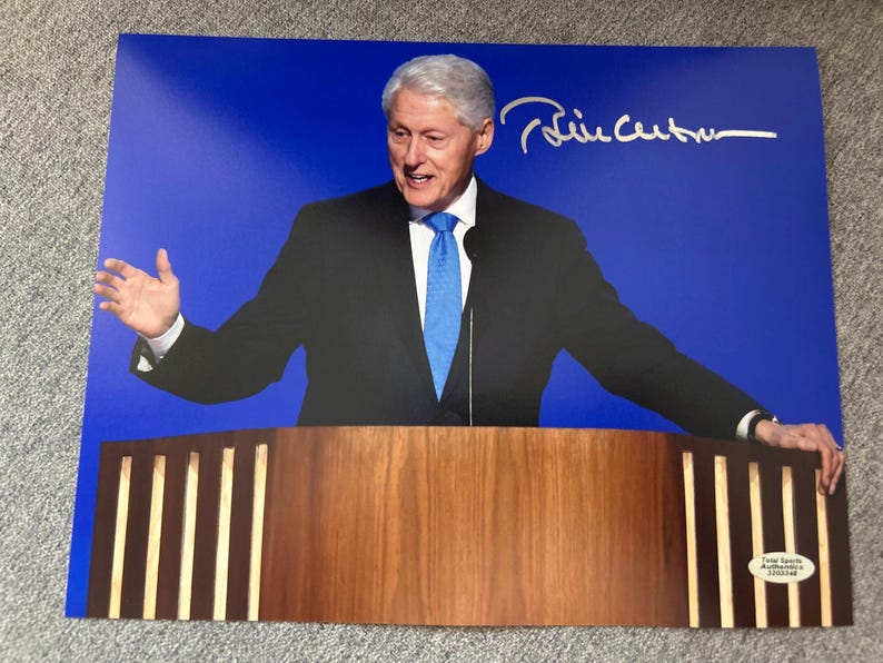 President Bill Clinton Signed Autographed 8x10 Photo COA - Etsy