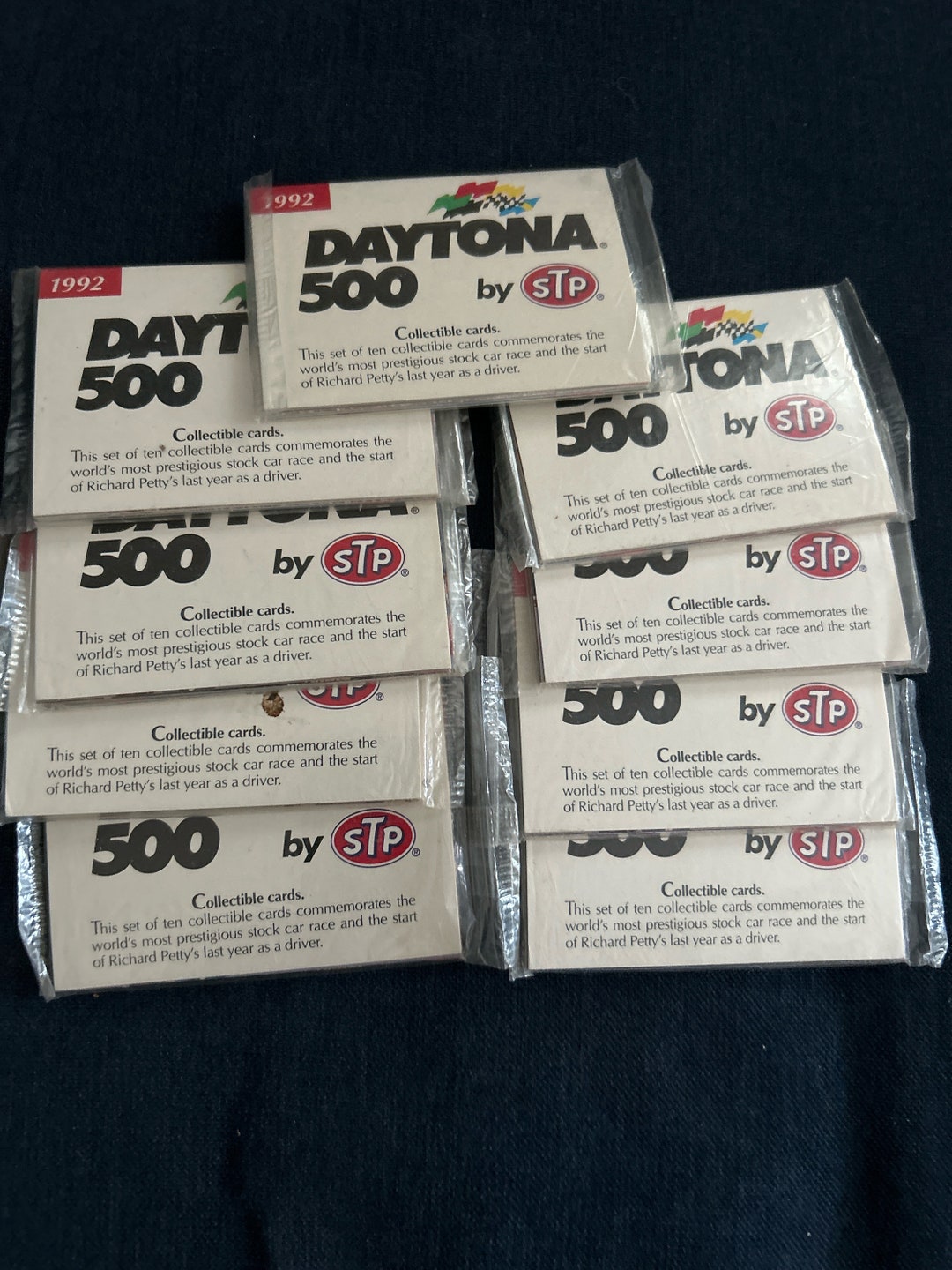 1992 Daytona 500 by STP (9) NASCAR Unopened Card Sets - Etsy